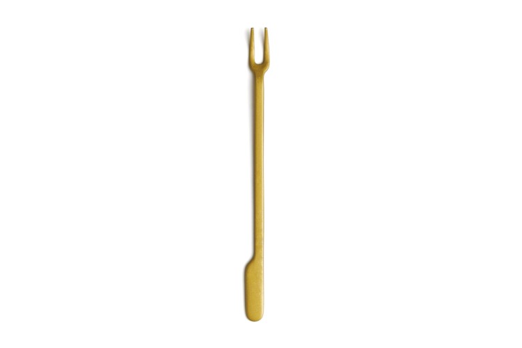 LAB VINTAGE GOLD APERITIVE FORK 18/10 | Comas and Partners