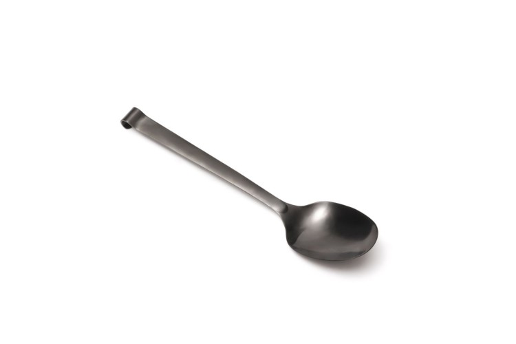 ELEGANT SERVING SPOON 18/10 30CM BLACK | Comas and Partners