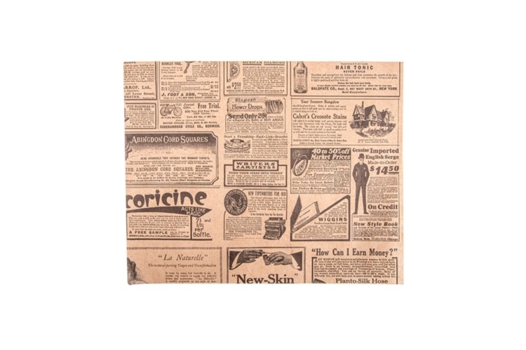 ENVOLTORIO ANTIGRASAS 20x25Cm TIMES NATURAL | Comas and Partners